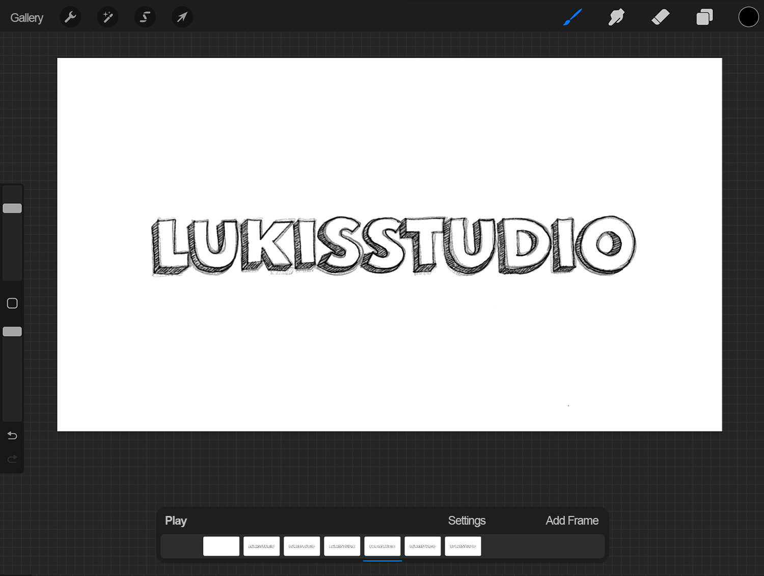 How To Create A Simple YouTube Intro In Procreate