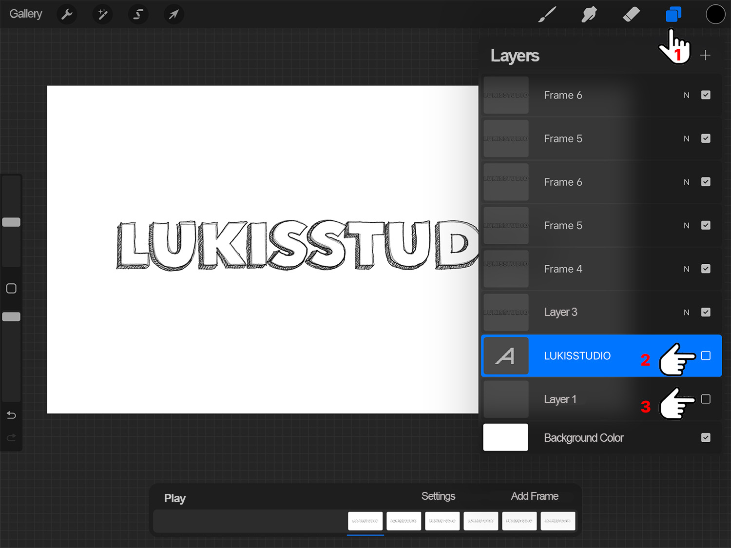 How To Create A Simple YouTube Intro In Procreate