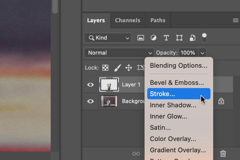 How To Add A White Outline In Photoshop