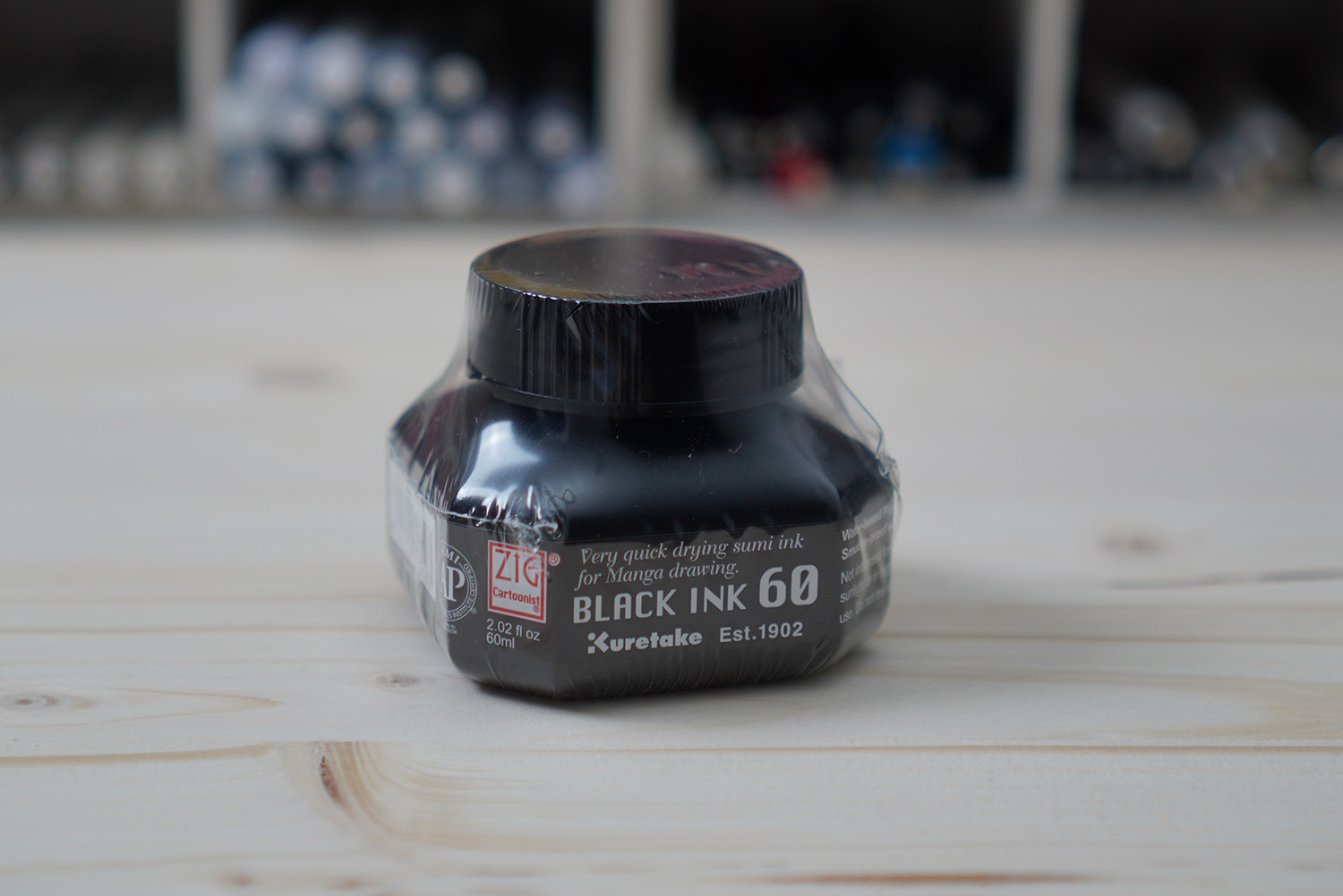 Kuretake Zig Cartoonist Black Ink 60 Review | Best Ink For Dip Pens