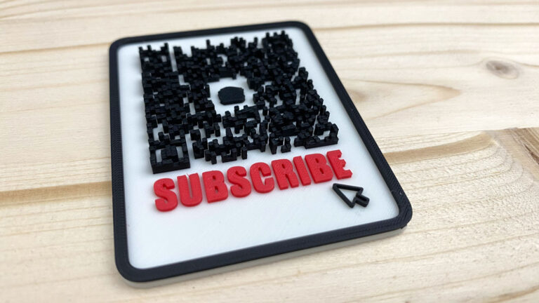 How To Make 3D Printed QR Code